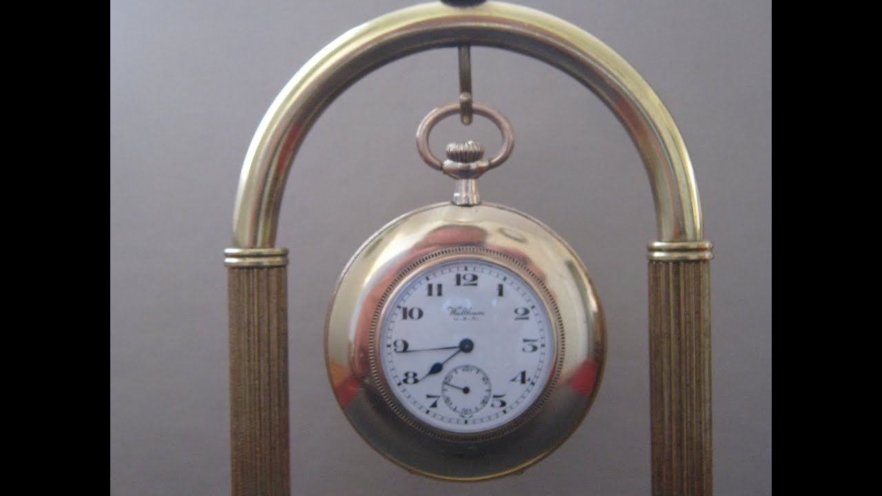 WALTHAM 1920 SLIM LINE POCKET WATCH - YouTube
