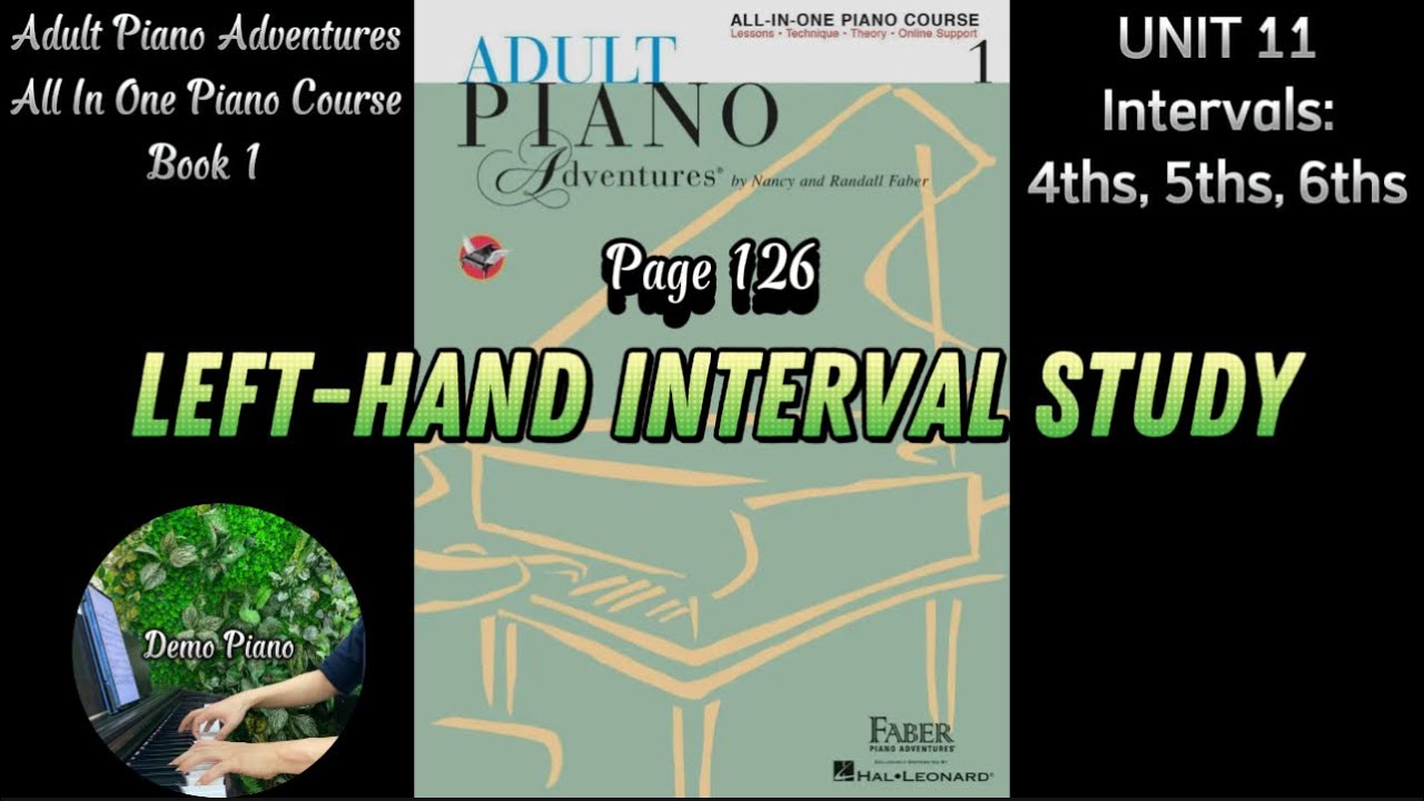 Left-Hand Interval Study (P126) | Adult Piano Adventures All-in-One ...