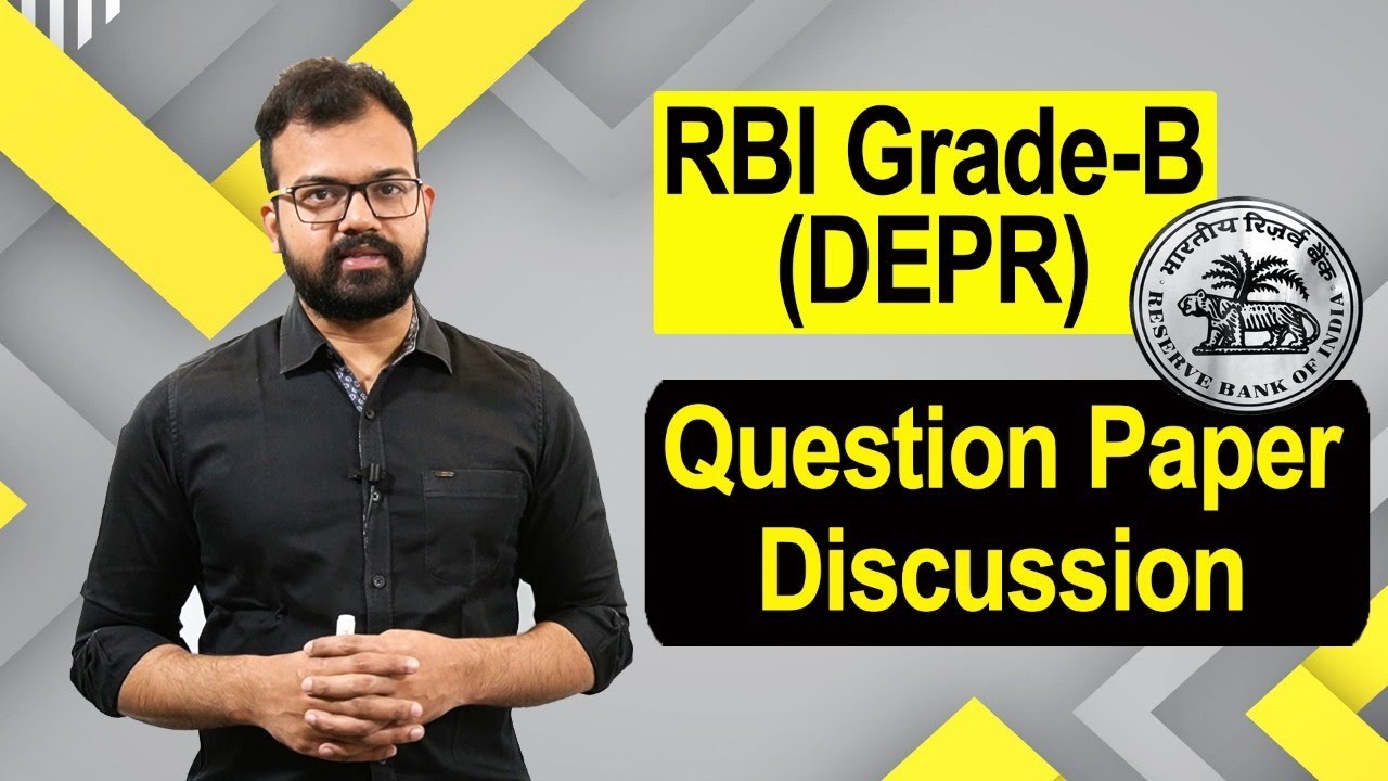 RBI Grade-B DEPR Question Paper Discussion | Exam Pattern, Books ...