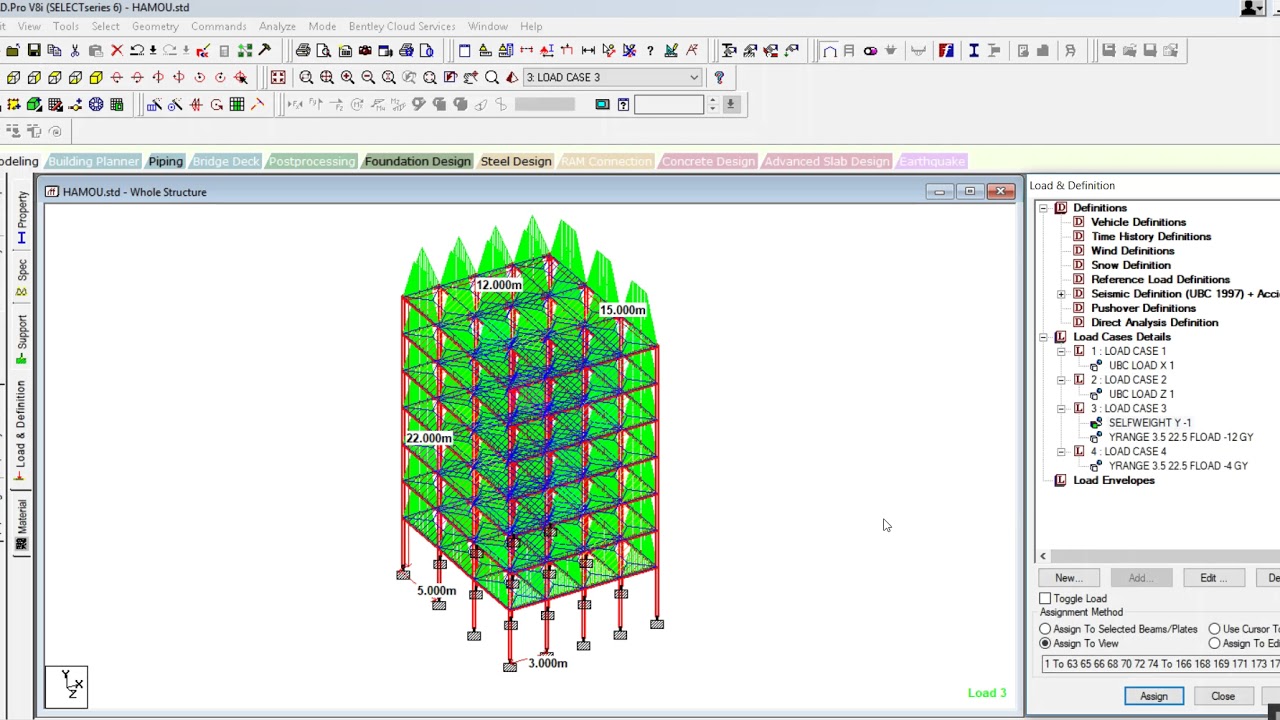 Seismic Loads Staad Pro - YouTube