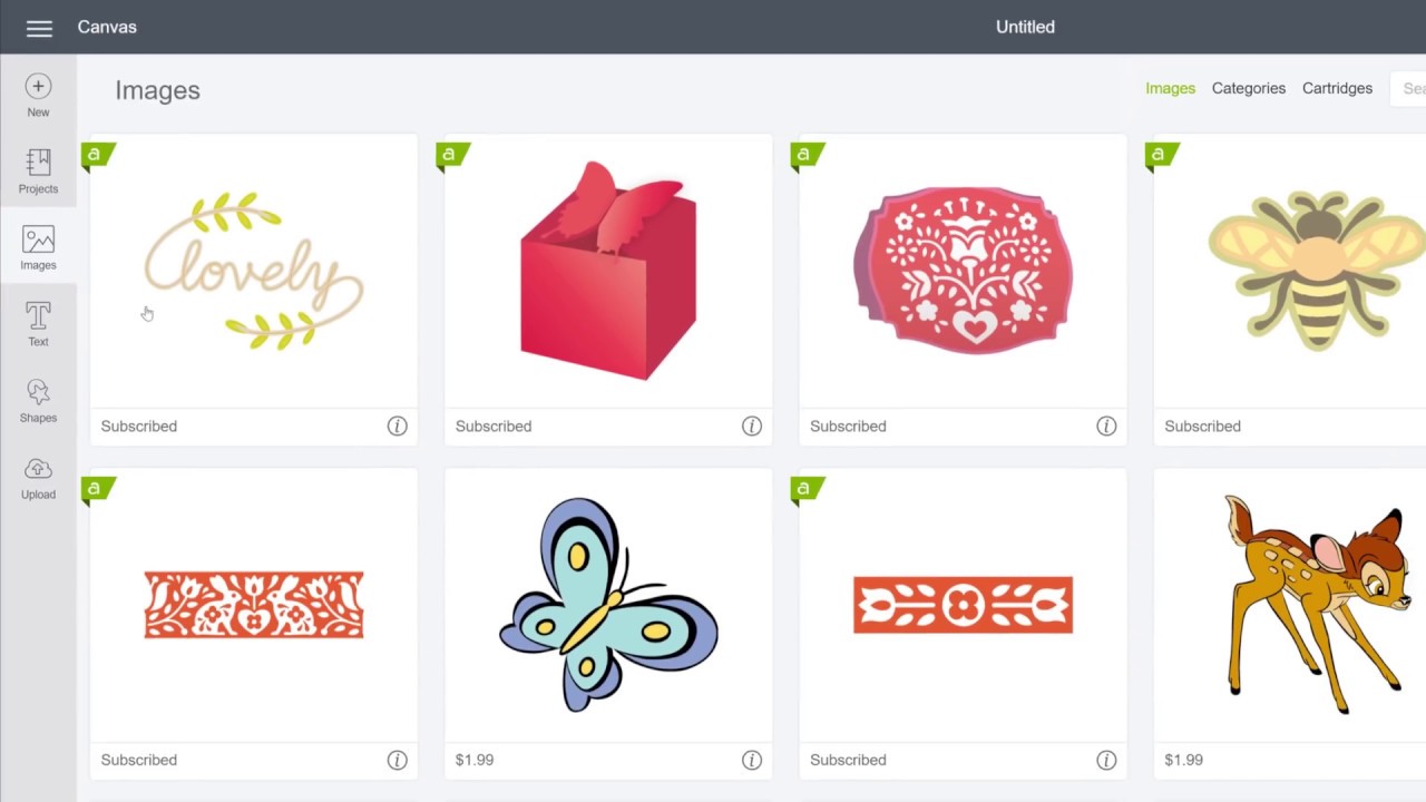 How to Use the Images Icon | Beginner Design Space Tutorial | Cricut ...