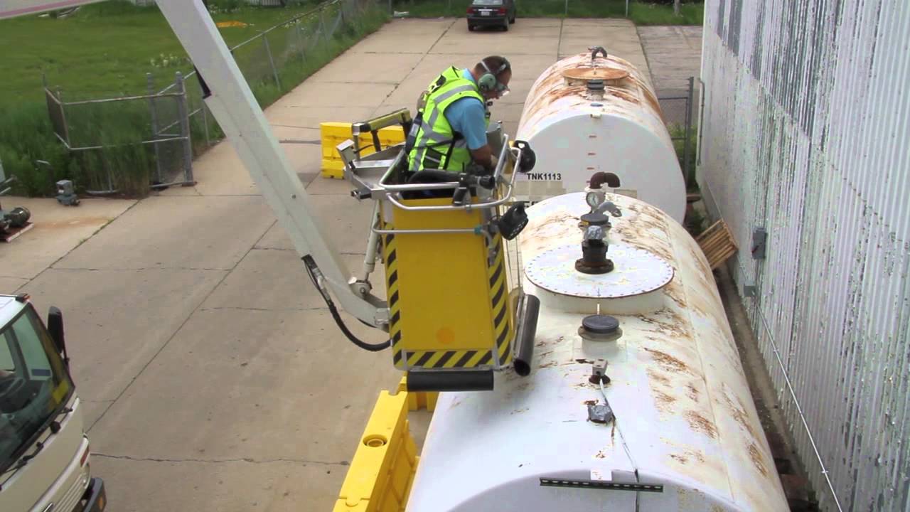 sampling of tank without platform - YouTube