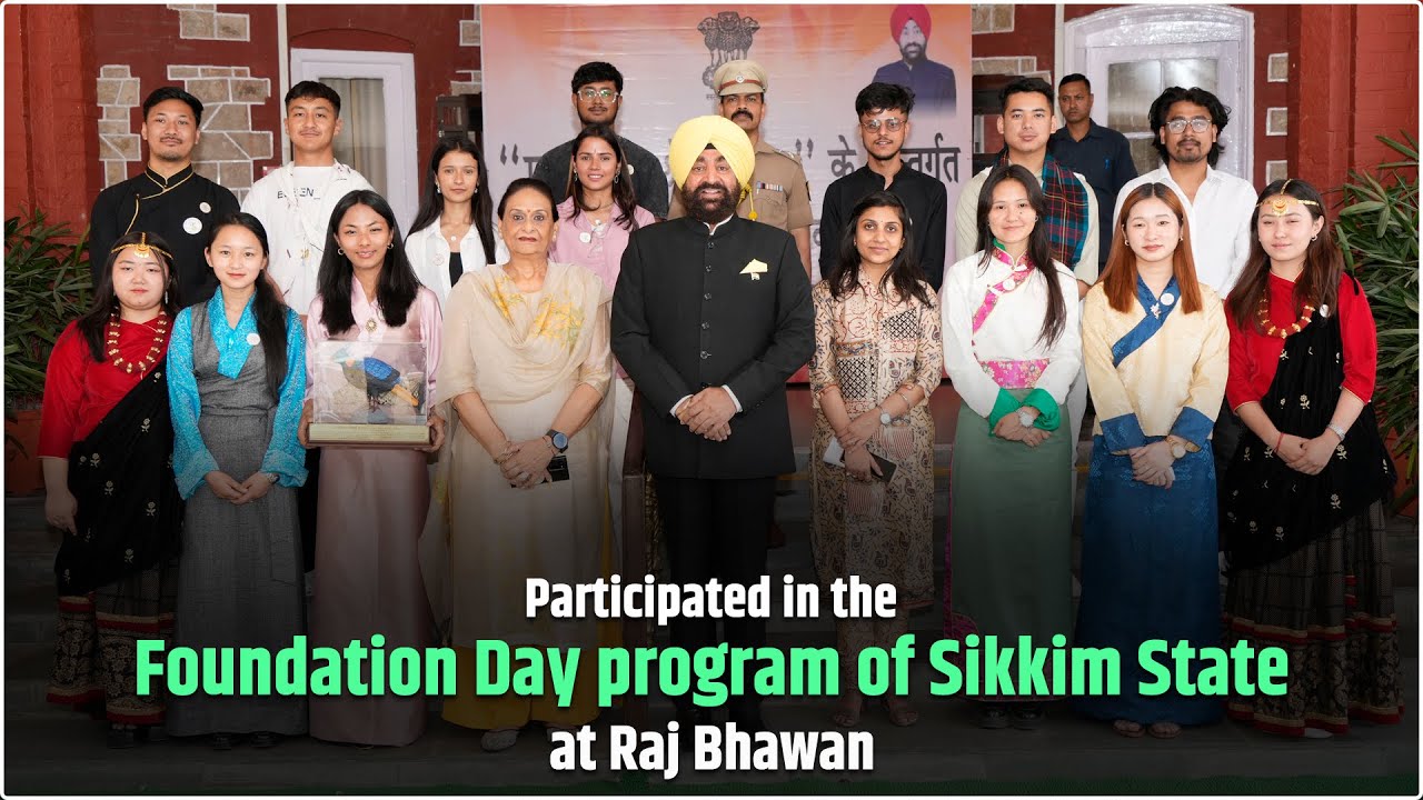 Participated in the Foundation Day program of Sikkim State at Raj ...