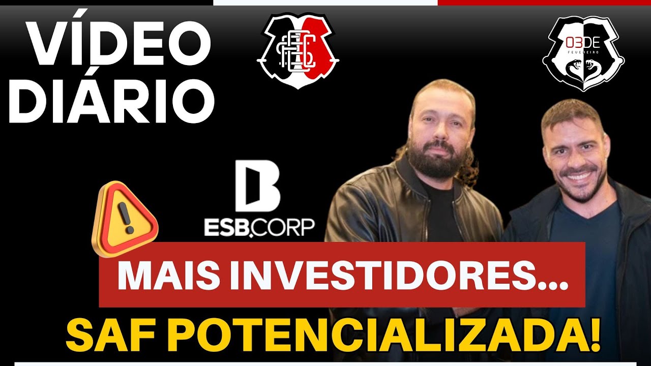 🚨 ESB CORP INVESTE NA SAF DO SANTA CRUZ: FUTEBOL, SAÚDE E O POTENCIAL ...