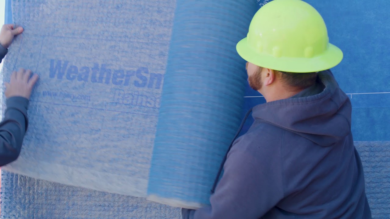 Install Detail - WeatherSmart® Rainscreen over Blueskin® VP100 - YouTube