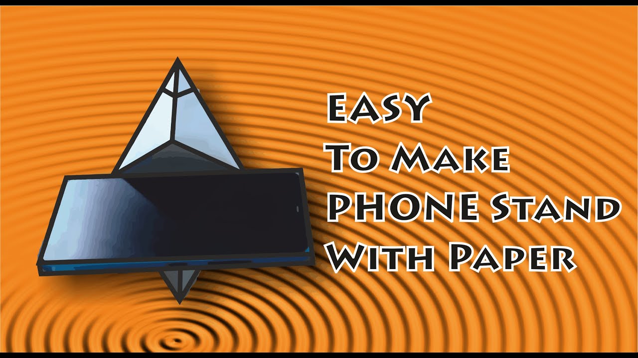 How to make phone stand with paper - YouTube