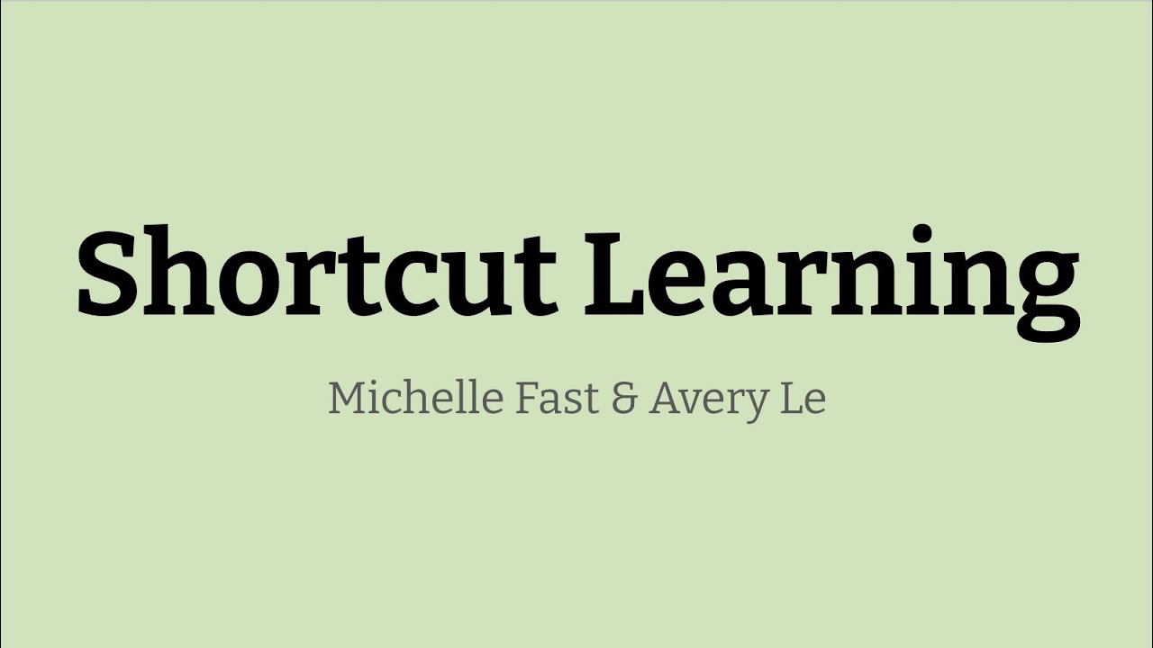 Shortcut Learning - YouTube