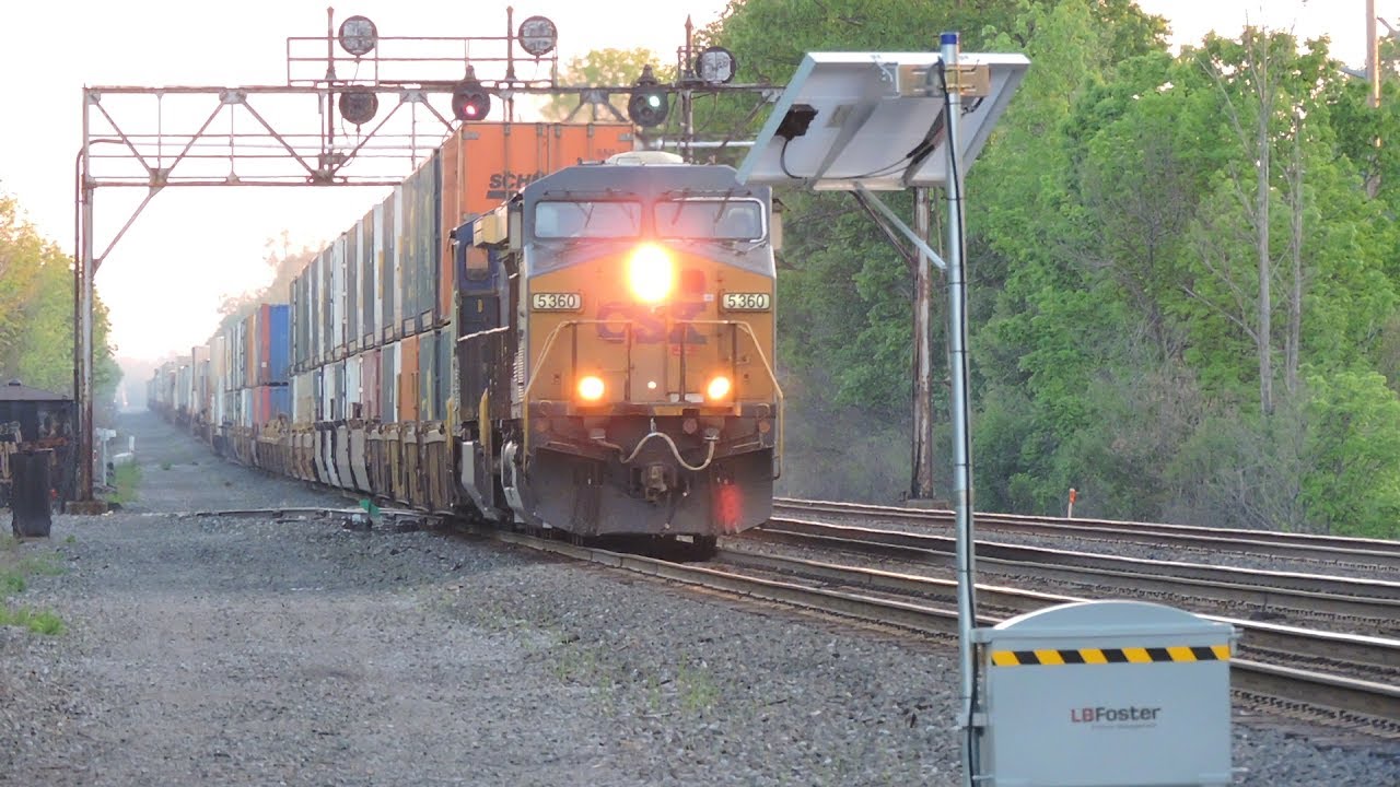 CSX Q010 Intermodal Train At Bayview Rd In Hamburg, NY 5-27-17 - YouTube