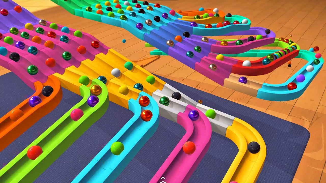 Animation Marble Run Race ☆ HABA Slope & Retro Animation Wooden marble ...