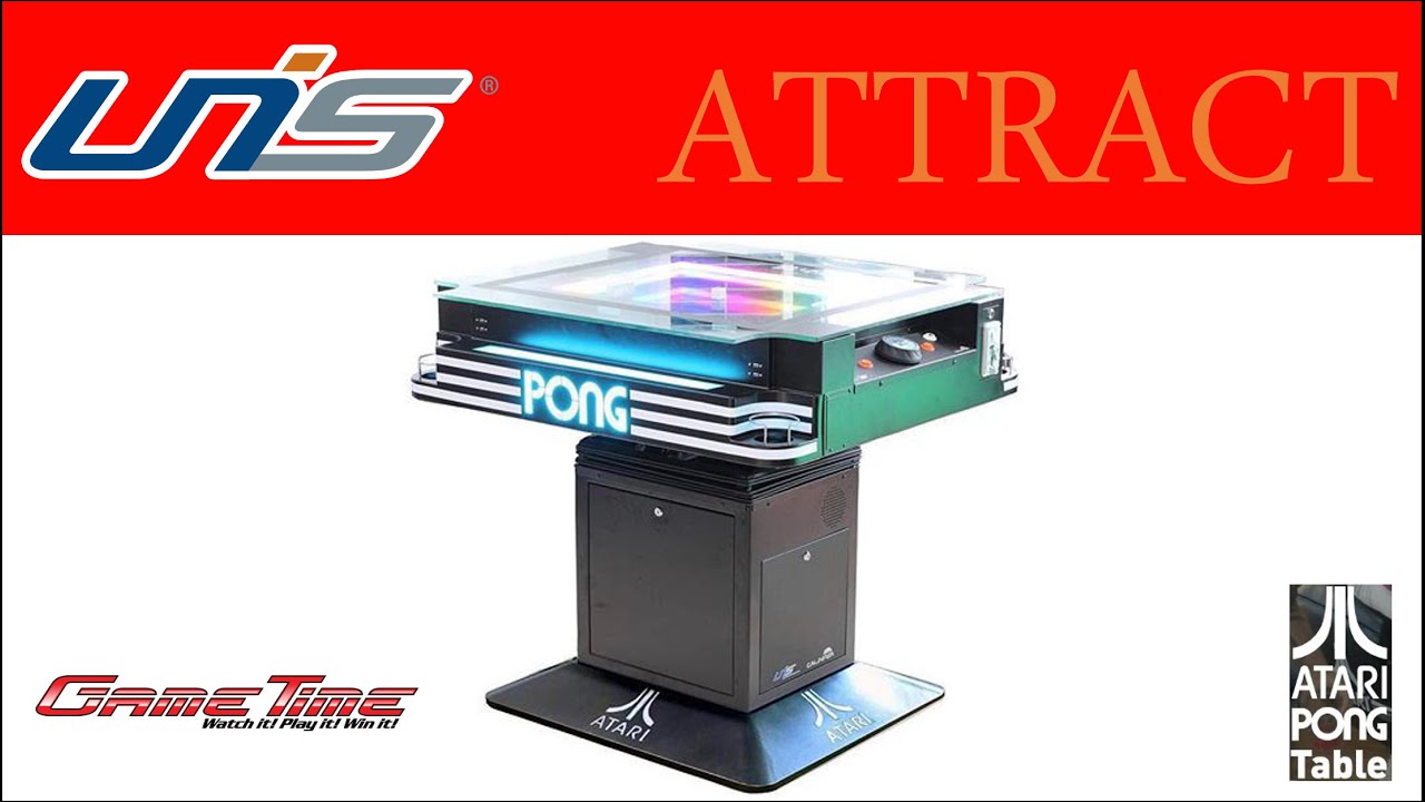 Atari Pong Cocktail Table - Attract Mode - YouTube