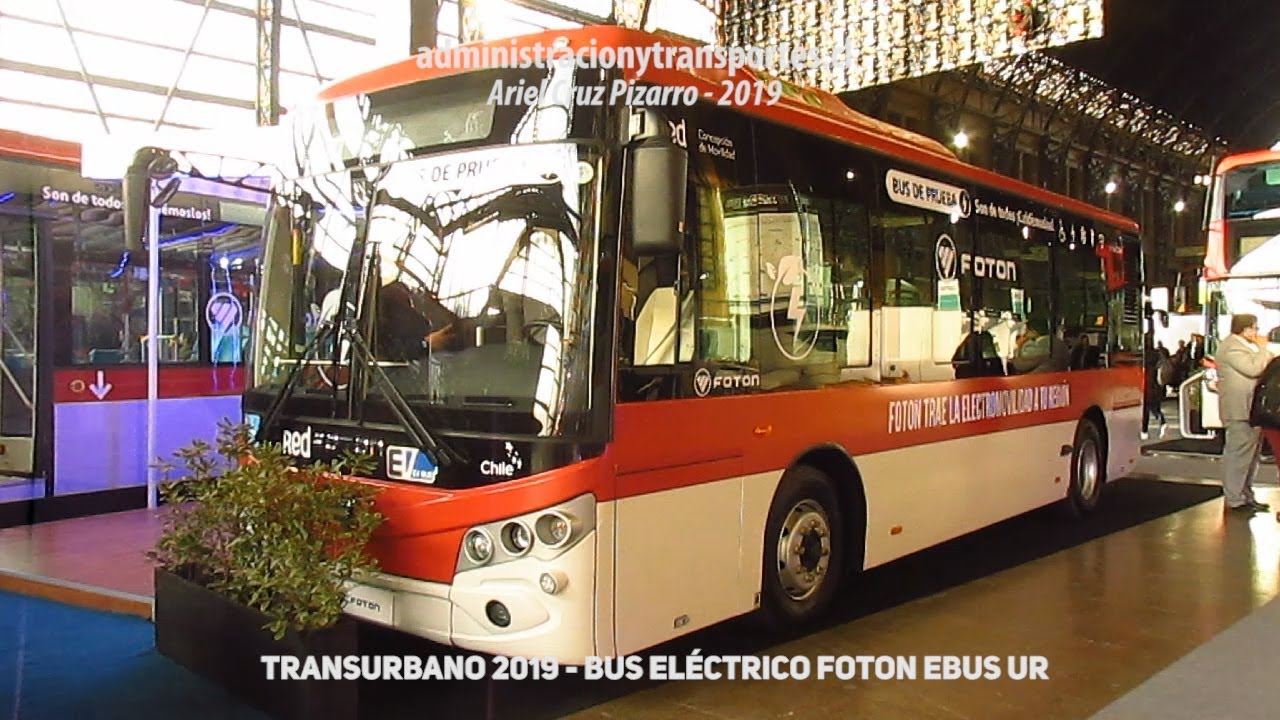 TransUrbano 2019 | Bus eléctrico Foton eBus UR 8.6 mts (Red Concepción ...