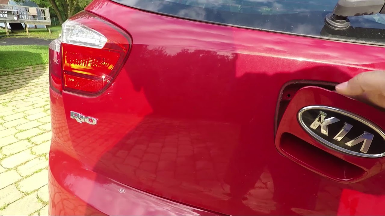 Kia Rio Hatch Release Switch - YouTube