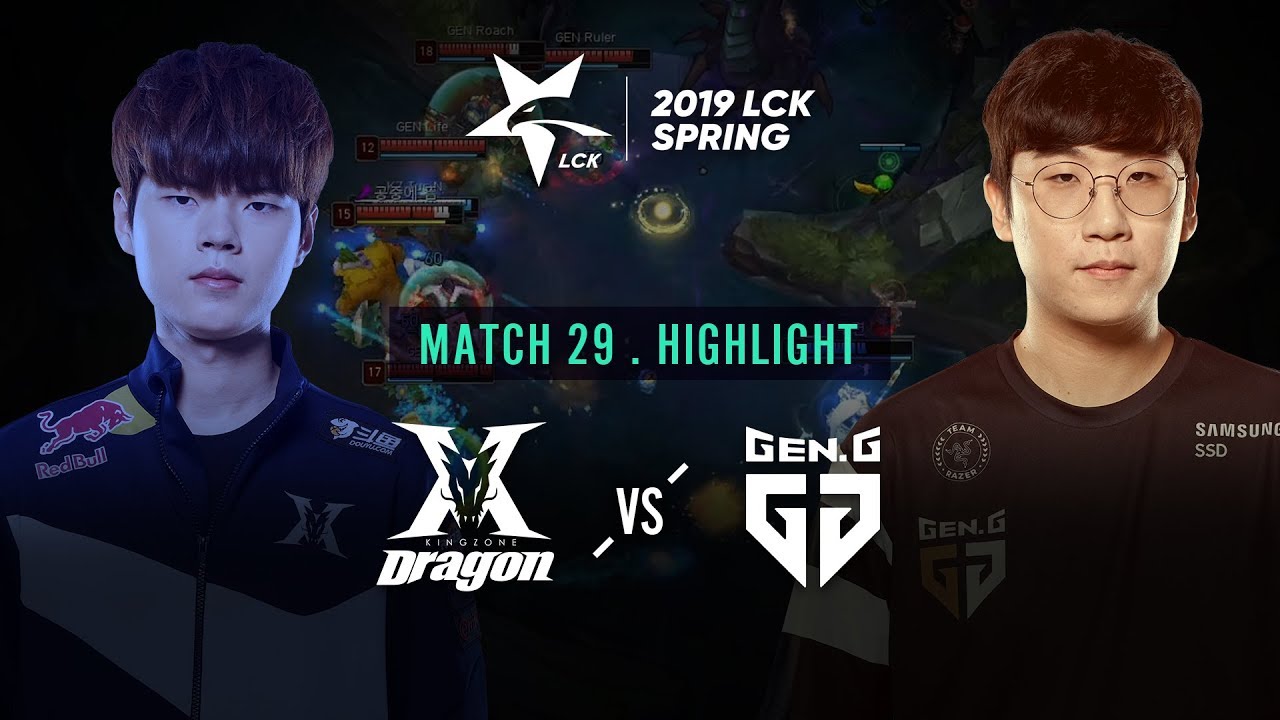 [2019 LCK SPRING] 0203 Match29 : KZ vs GEN Highlight - YouTube