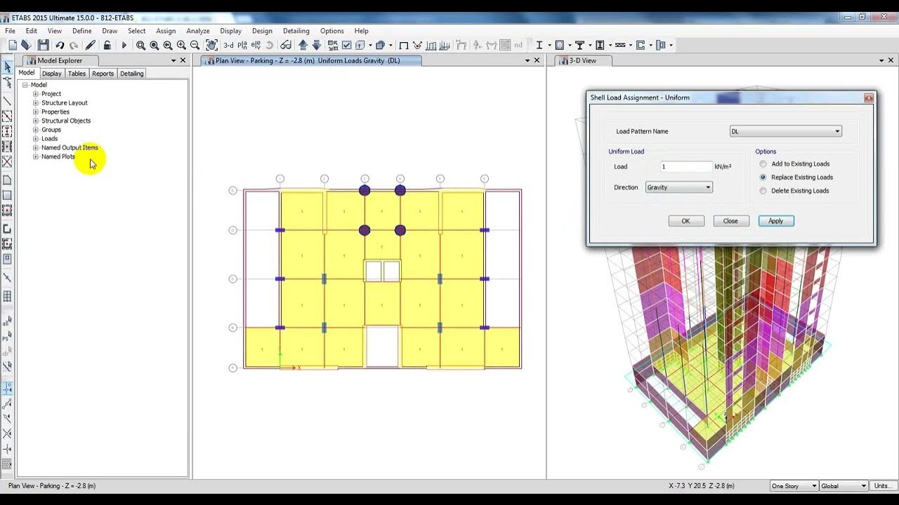 34 ETABS Loads on Slabs - YouTube