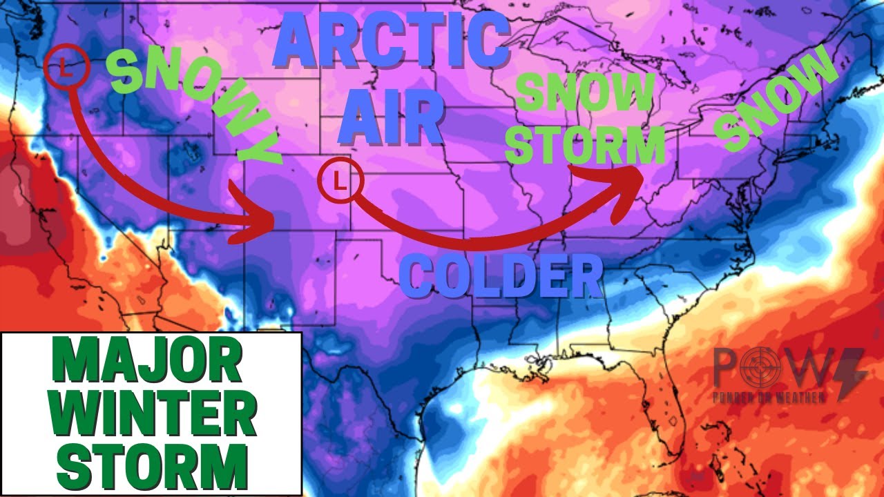 Major Winter Storm! Blizzard Conditions & Arctic Blast! - POW Weather ...