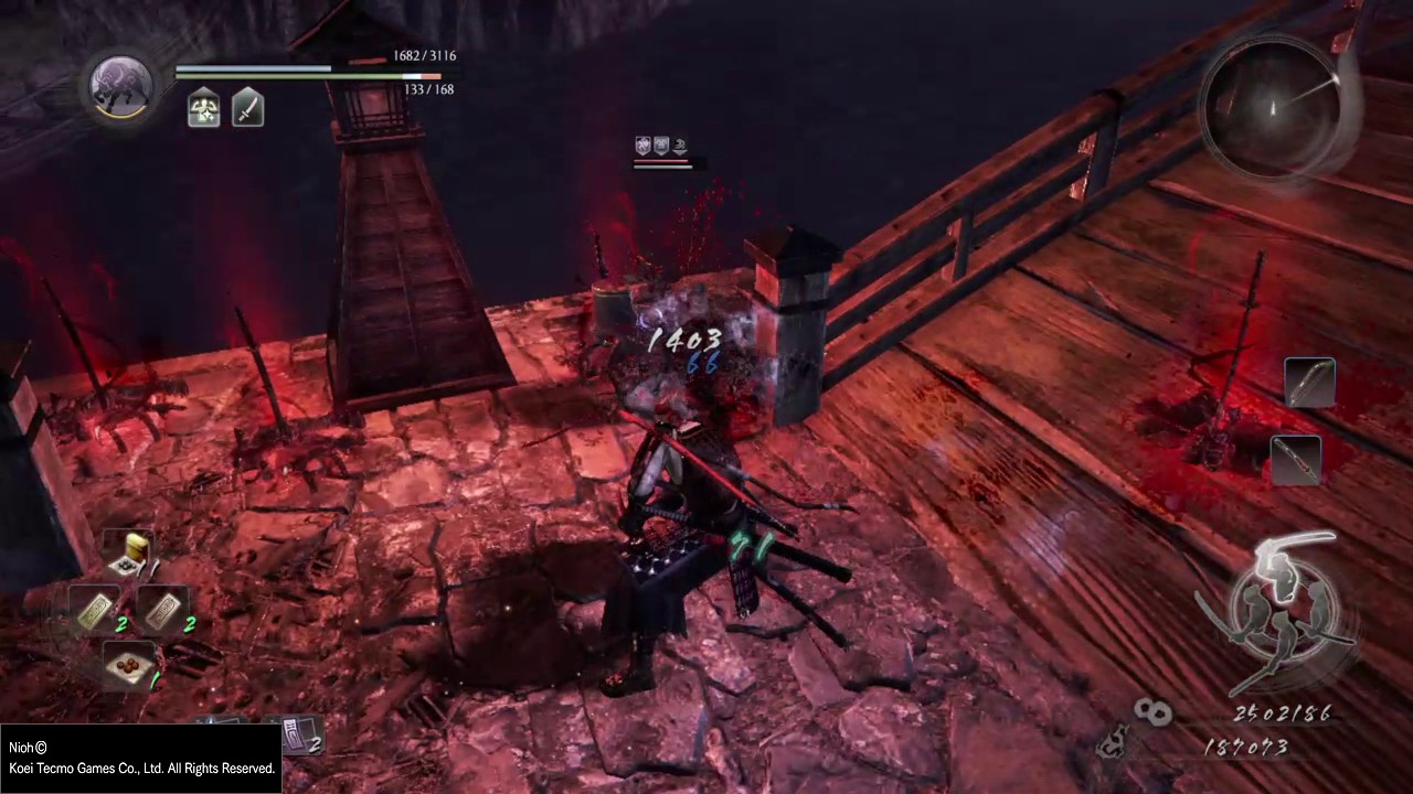 Nioh - Fighting a lvl 750 Revenant - YouTube