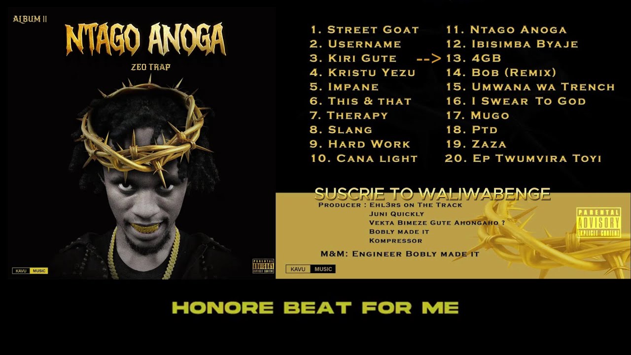 NTAGO ANOGA Full Album Songs non-stop By ZEOTRAP 2024 - YouTube