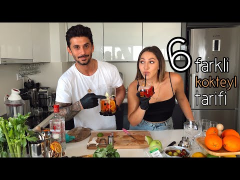 KOKTEYL HAZIRLARKEN SARHOŞ OLMAK? 🤣🍹 | 6 POPÜLER KOKTEYL TARİFİ