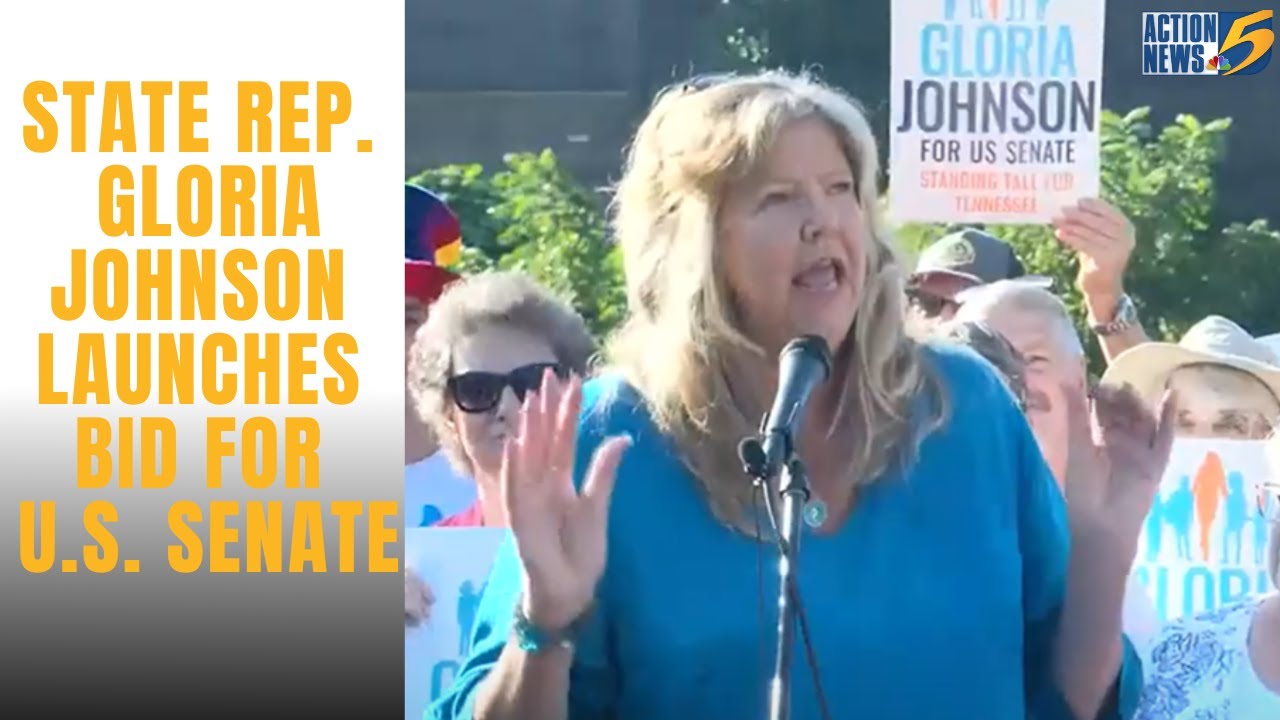 State Rep. Gloria Johnson launches bid for U.S. Senate in Memphis - YouTube