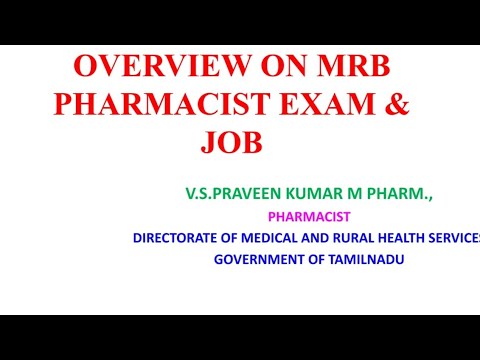 MRB PHARMACIST EXAM FULL DETAILS - YouTube