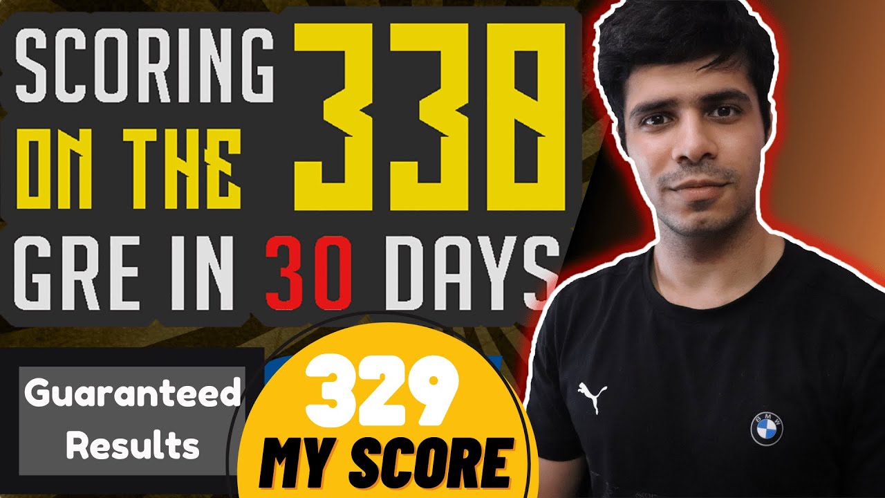 How to score 330 on the GRE in 1 month? || GRE Study Plan, No Coachings ...
