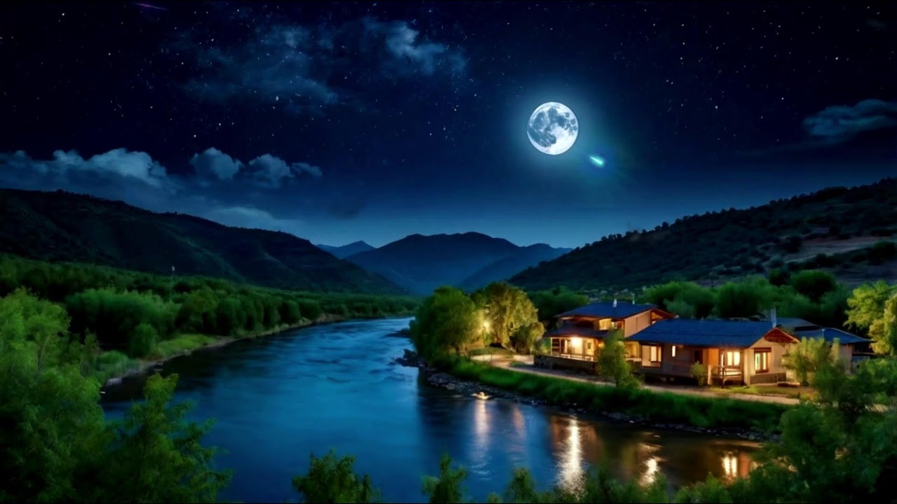Relaxing Sleep Music and Night Nature Sounds: Soft Crickets, Beautiful ...