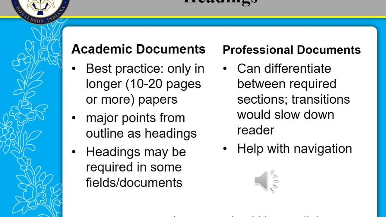Presentation: Document Design - YouTube