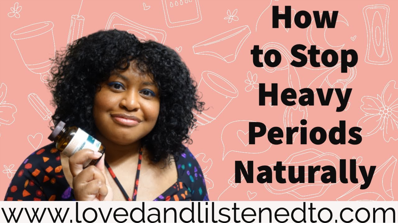 How to Stop Heavy Period Bleeding Naturally | Fibroids and Adenomyosis ...