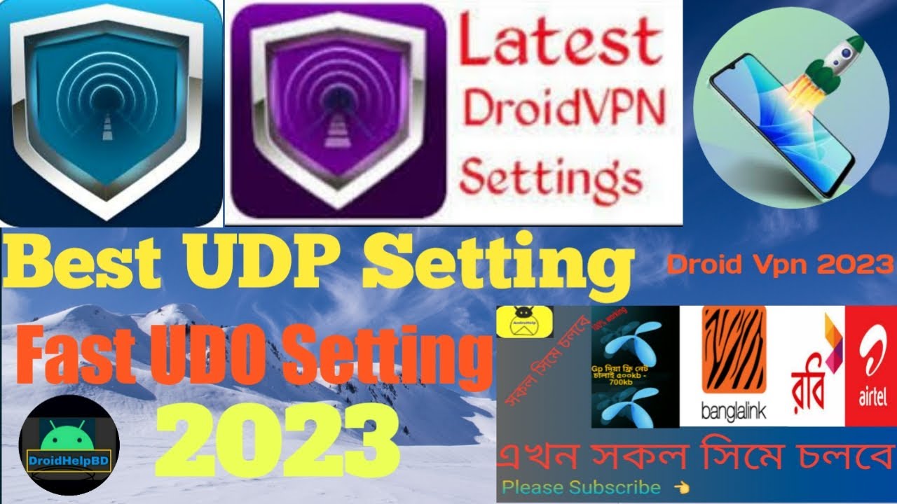Droid VPN: Best UDP setting for Any Country || Latest UDP Setting 2023 ...