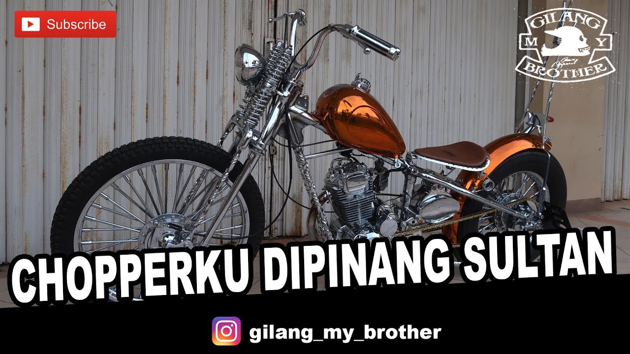 HONDA TIGER CUSTOM CHOPPER SOLD OUT KILAT#GILANG_MY_BROTHER - YouTube