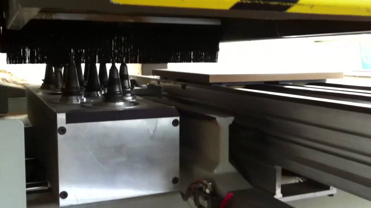 The HxC Floppy Emulator working with an Morbidelli Author 504 wood working cnc machine - YouTube