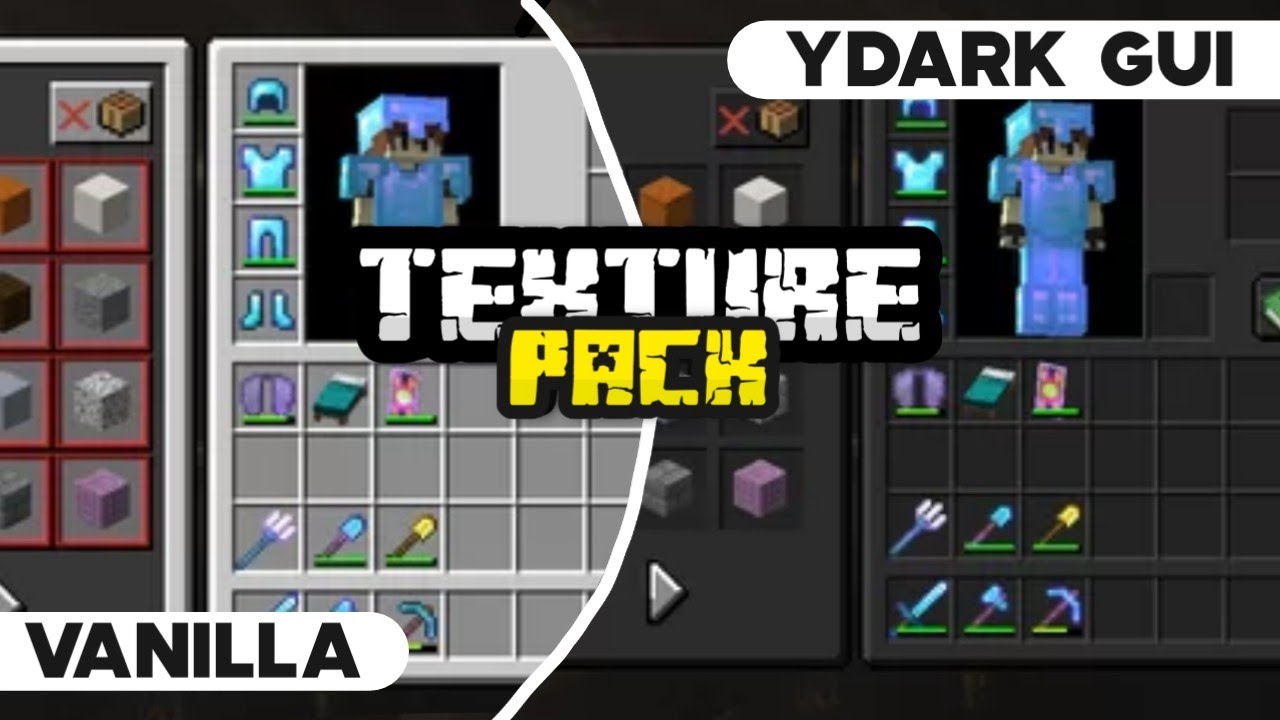 REVIEW GUI TEXTURE GUI MINECRAFT 1.19.40👍 - YDark Gui Minecraft PE ...