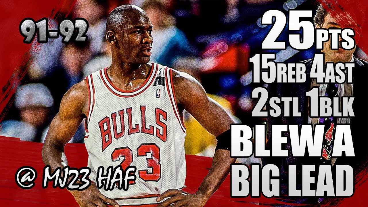 Michael Jordan Highlights vs Magic (1992.03.21) - 25pts, BLEW a BIG ...