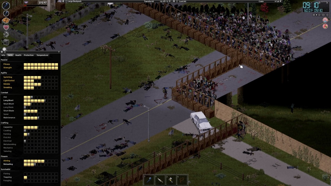 16x Project Zomboid MEGA wall builder fixing burnt walls - YouTube