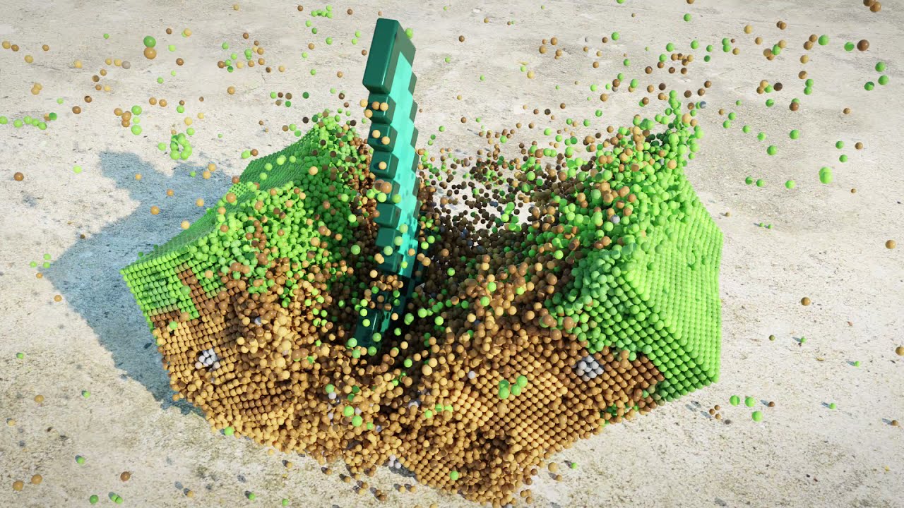 Minecraft block destruction - YouTube