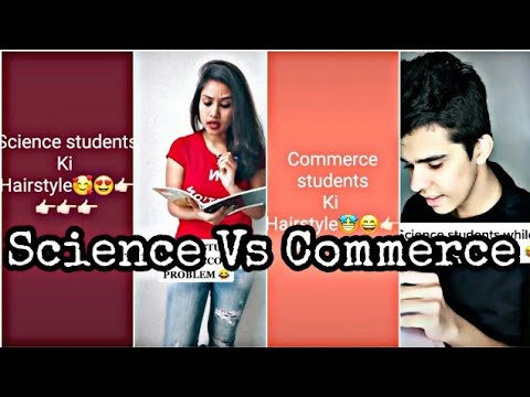 Science vs Commerce 😁 || Science and commerce Students life || SJ ...