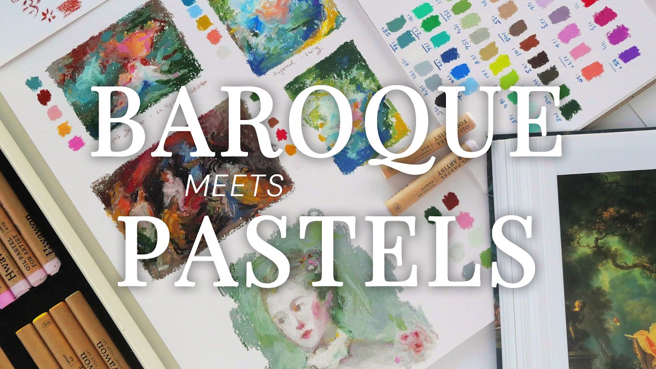 sketch with me BAROQUE (& Rococo) ART meets OIL PASTELS limited ...
