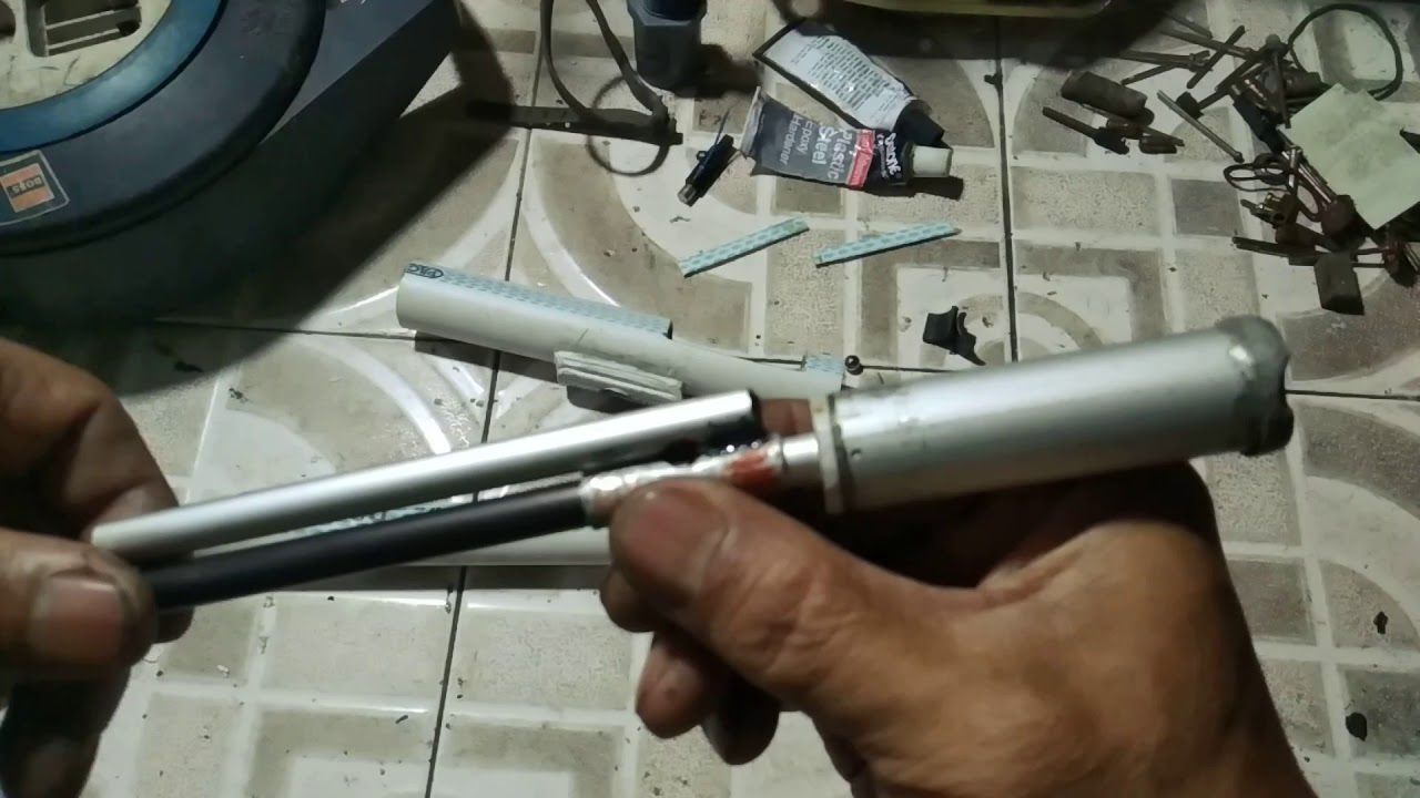 CARA buat dan system kerja magazine GOTRI/KELERENG senapan pvc - YouTube