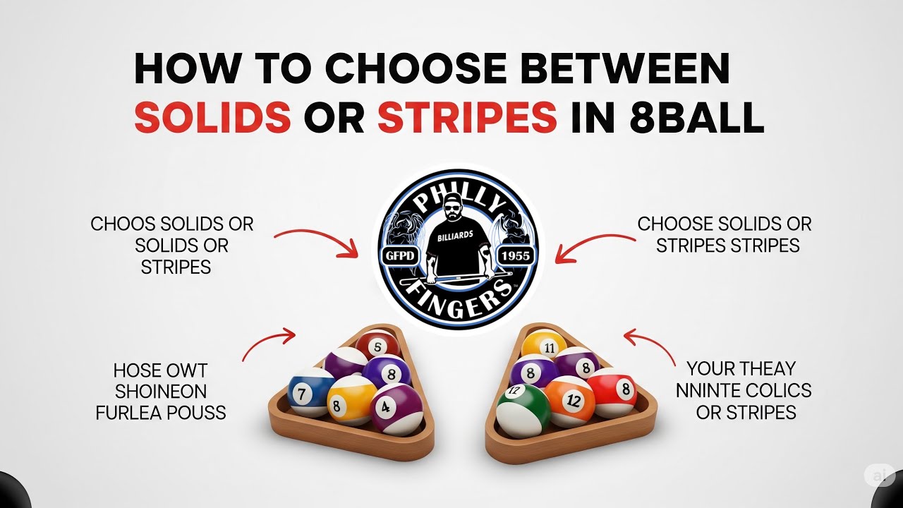 How to choose between solids or stripes in 8ball? #billiards #howto ...