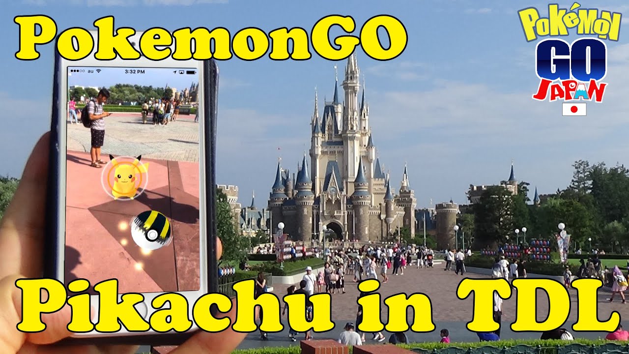Pokemon GO! Pikachu and Jolteon in Tokyo Disneyland! - YouTube