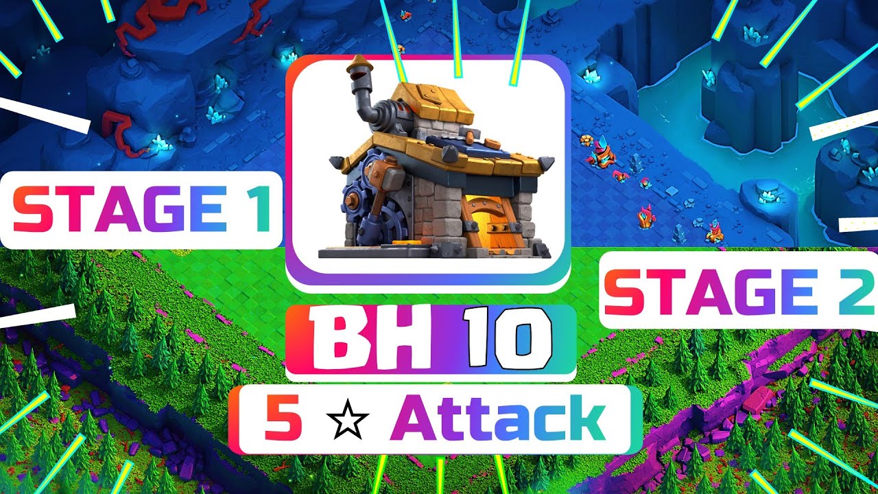 COC BH10 5 Star - New BH10 Attack Strategy 2023 - Stage 1 & Stage 2 ...