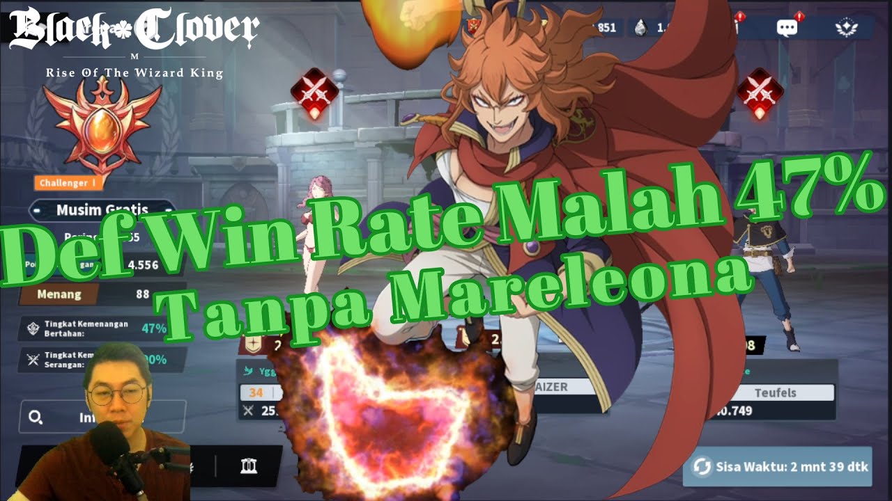 🔥Tim Defend Ini Bisa Win Rate 47%🔥 Tanpa Mareleona‼️ [Black Clover Mobile] - YouTube