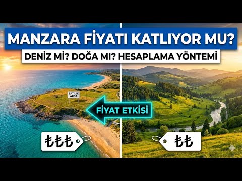 Manzaralı Arsa Fiyatları Nasıl Hesaplanır? Deniz ve Doğa Manzarası Farkı