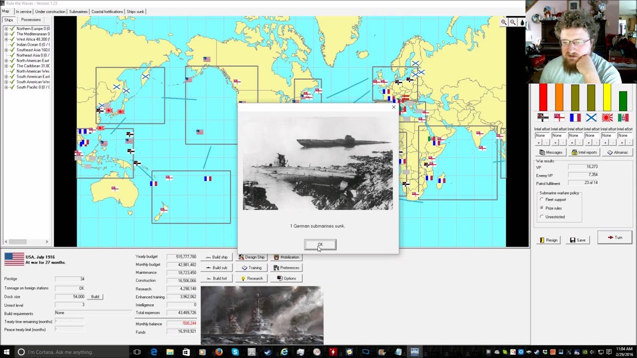 Rule the Waves as USA: Heavy ship combat - YouTube