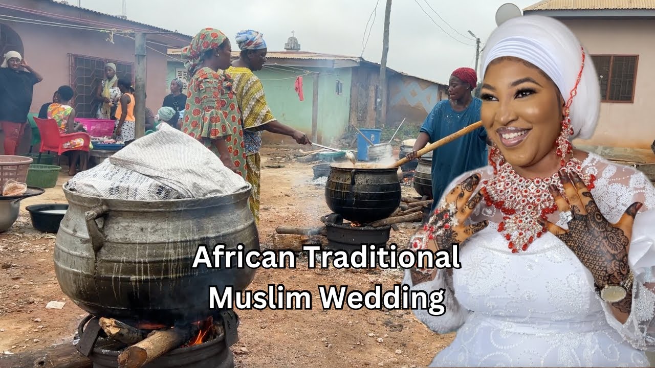 African Muslim Traditional Wedding with Big PARTY COOKING || West ...