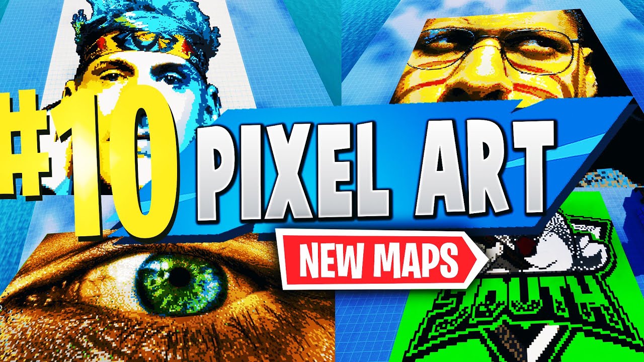 TOP 10 Best PIXEL ART Maps In Fortnite Creative | Fortnite Pixel Art ...