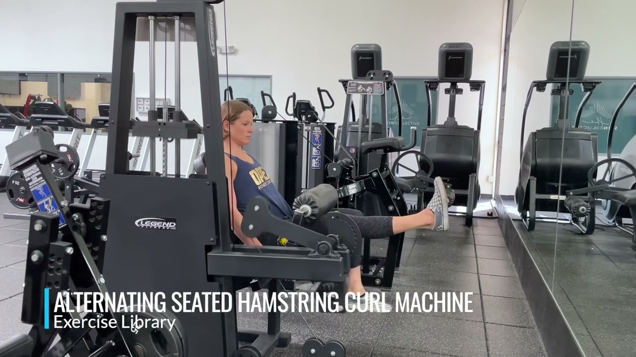 Alternating Seated Hamstring Curl Machine - YouTube