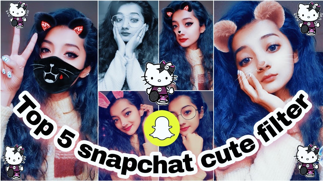 snapchat top 5 cute filters || cute poses || snapchat selfie filters ...