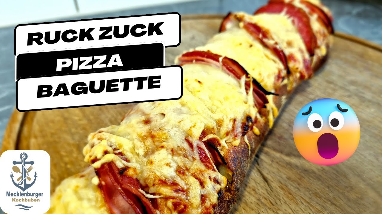 RUCK ZUCK Pizza Baguette Rezept (Schnell & Einfach) - YouTube