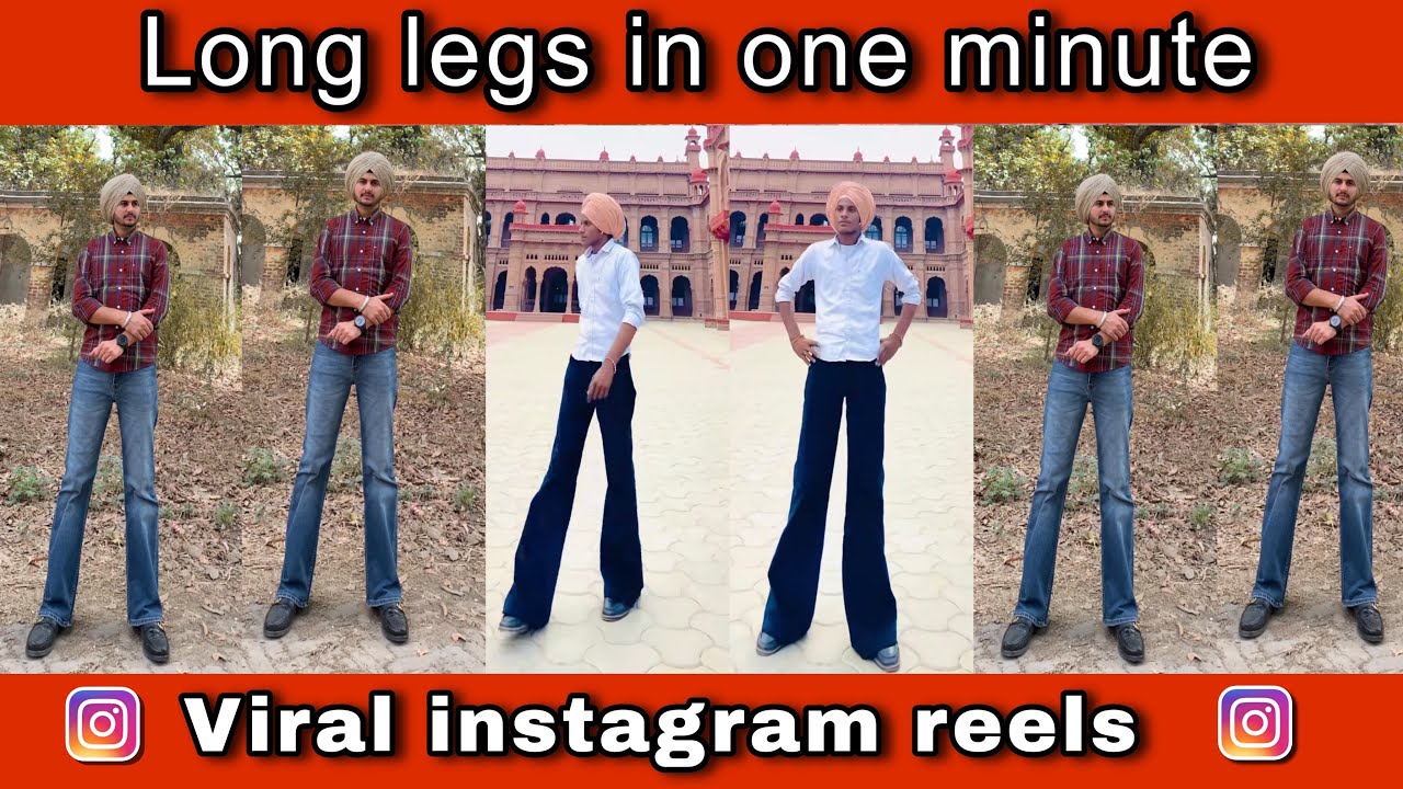 Long height / legs viral instagram reels | editing tutorial | arsh ...